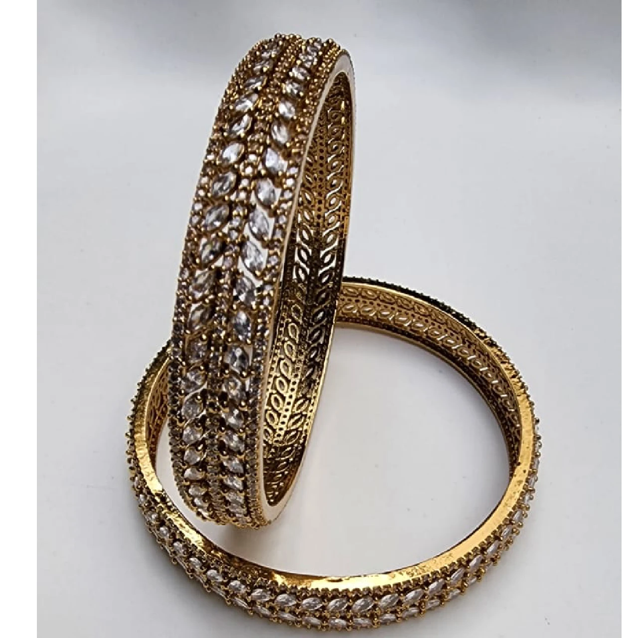 Radiant Gold Elegance Bangles
